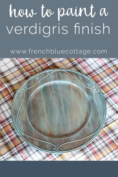 Verdigris Paint Finish Tutorial • French Blue Cottage