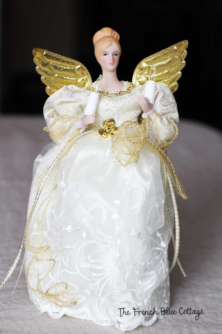Extreme Makeover for a Christmas Tree Angel • French Blue Cottage