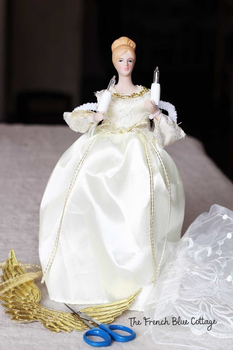 Extreme Makeover for a Christmas Tree Angel • French Blue Cottage