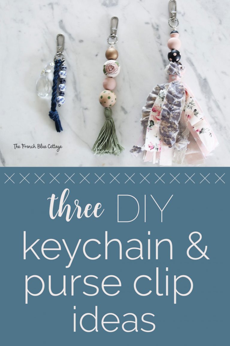 Easy DIY Braided Leather Keychain • French Blue Cottage