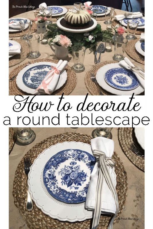 How to Decorate a Round Table