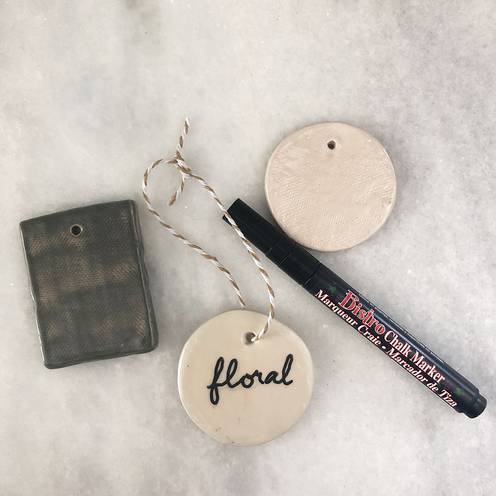 Air Dry Clay Tags - One Room Challenge {week 5}